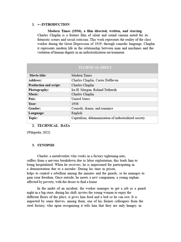 INTRODUCTION | PDF | Charlie Chaplin