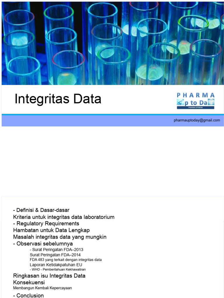 Panduan Lengkap Integritas Data Laboratorium | PDF