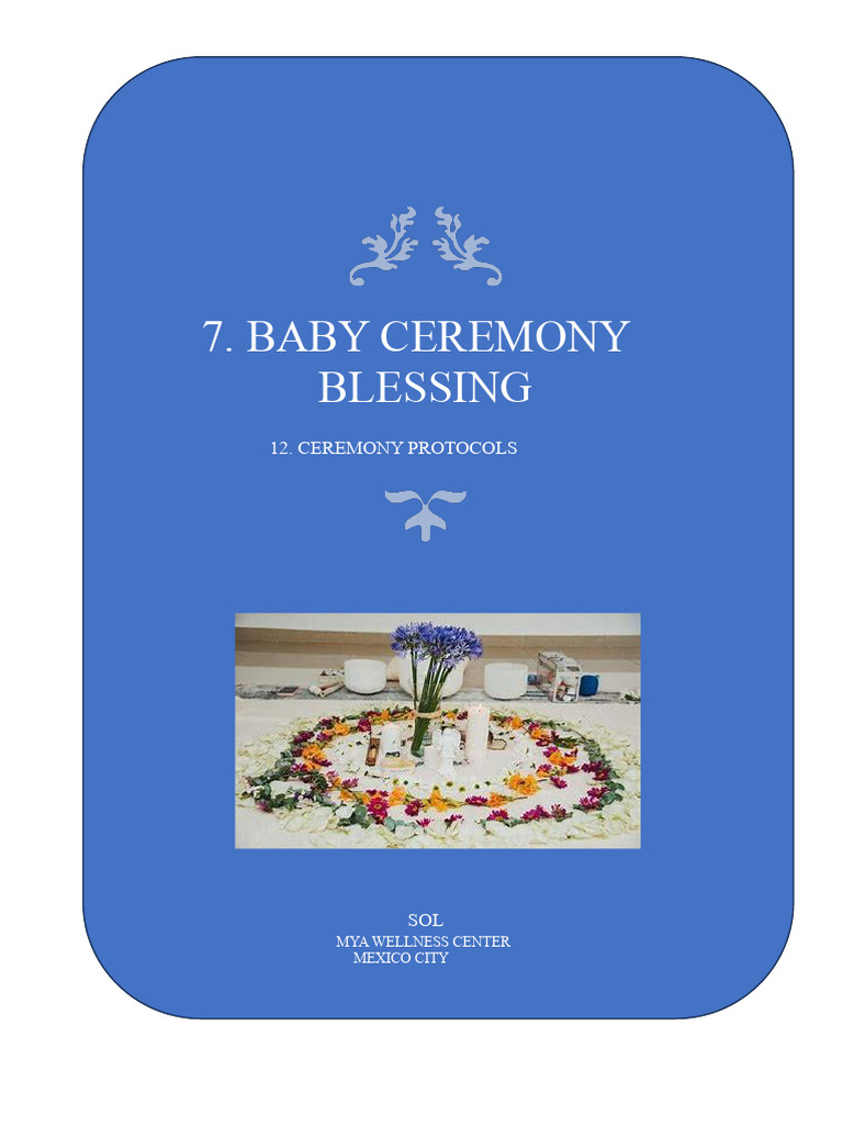 Baby Blessing | PDF | Blessing | Altar