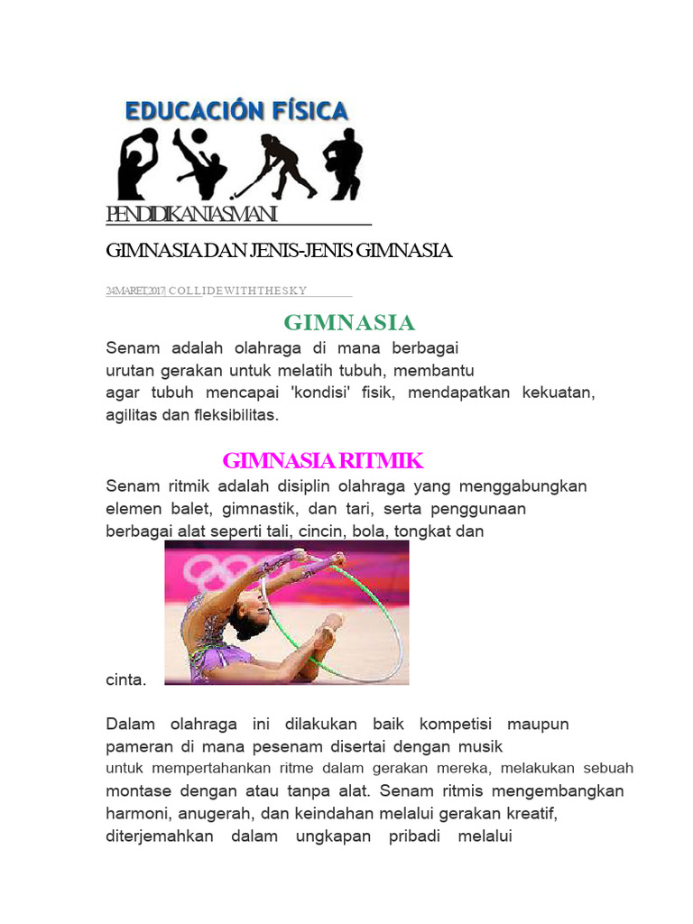 Jenis-Jenis Senam | PDF