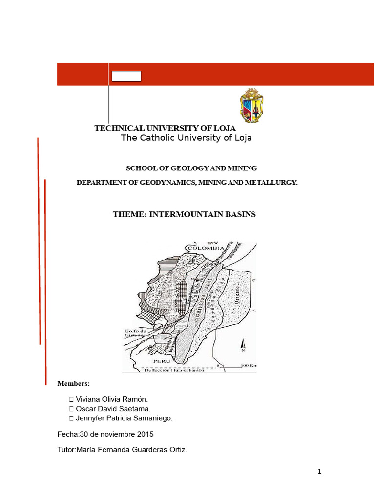 Intermontane Basins | PDF | Sedimentary Rock | Sedimentary Basin