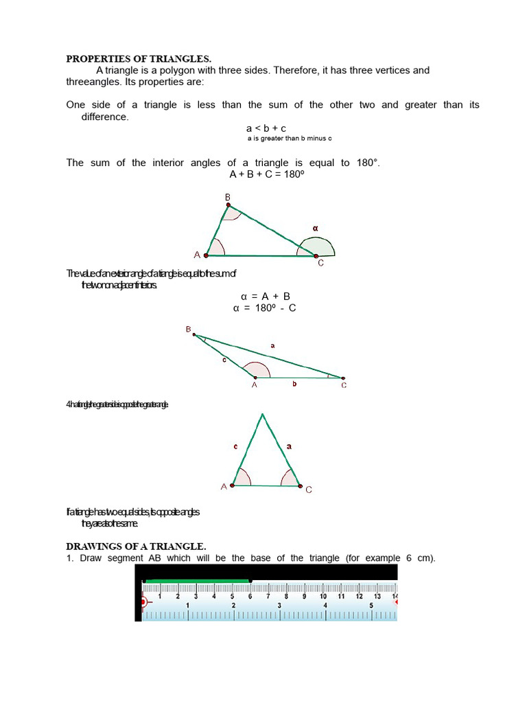 Drawing A Triangle | PDF