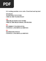 Meiko Dishwasher Error Codes Guide | PDF | Pump | Dishwasher