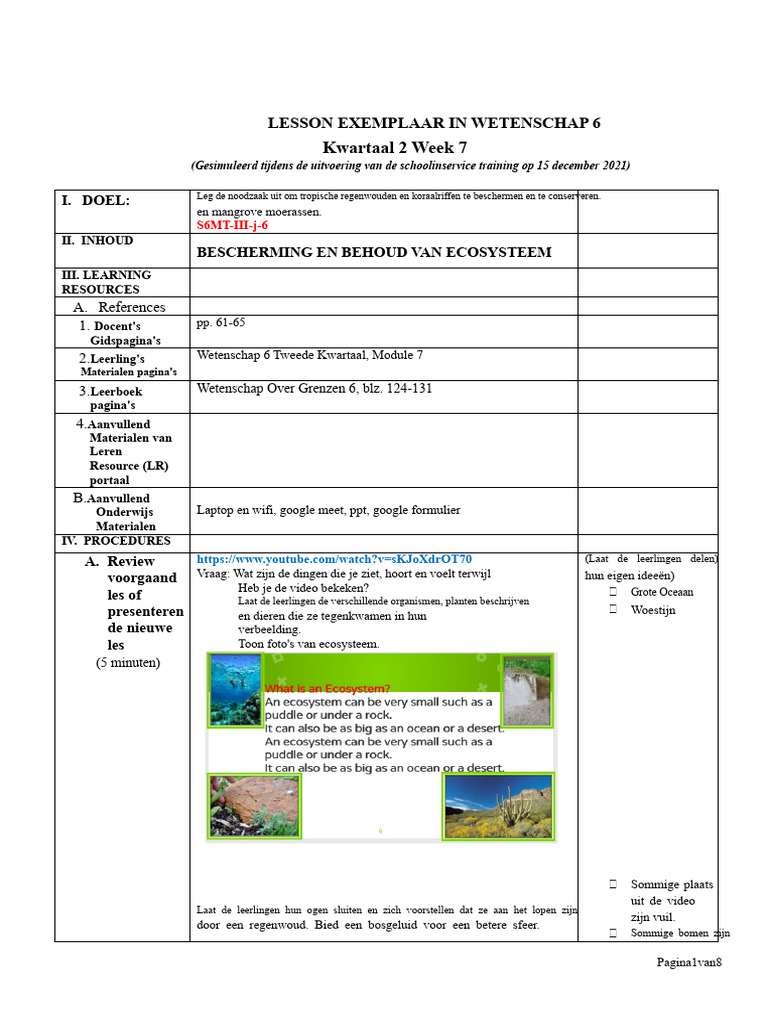 CO1 Wetenschap 6 DLP | PDF