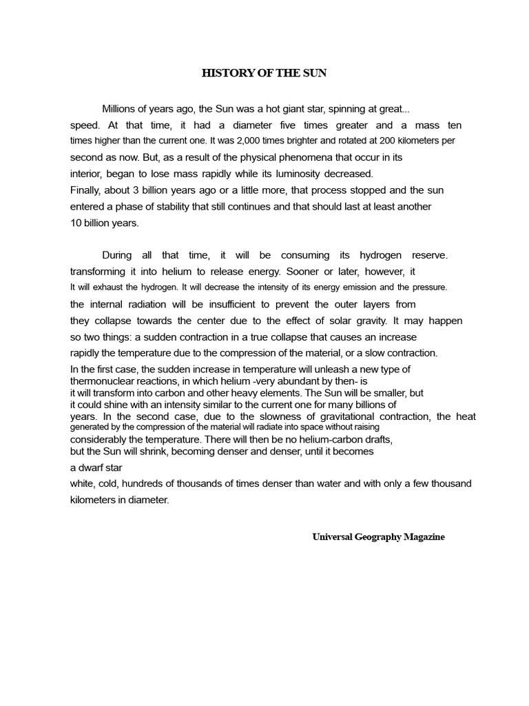 Texts to work on Unit 2 LET 011 | PDF | Stars | Sun