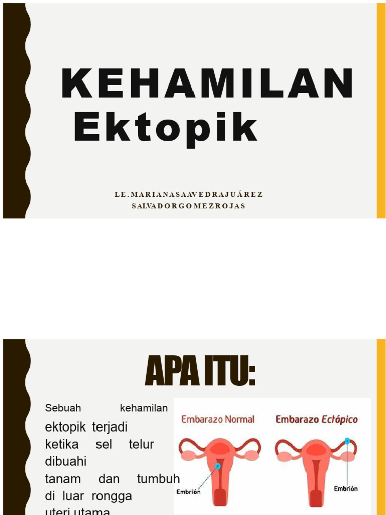 Kehamilan Ektopik: Gejala dan Risiko | PDF