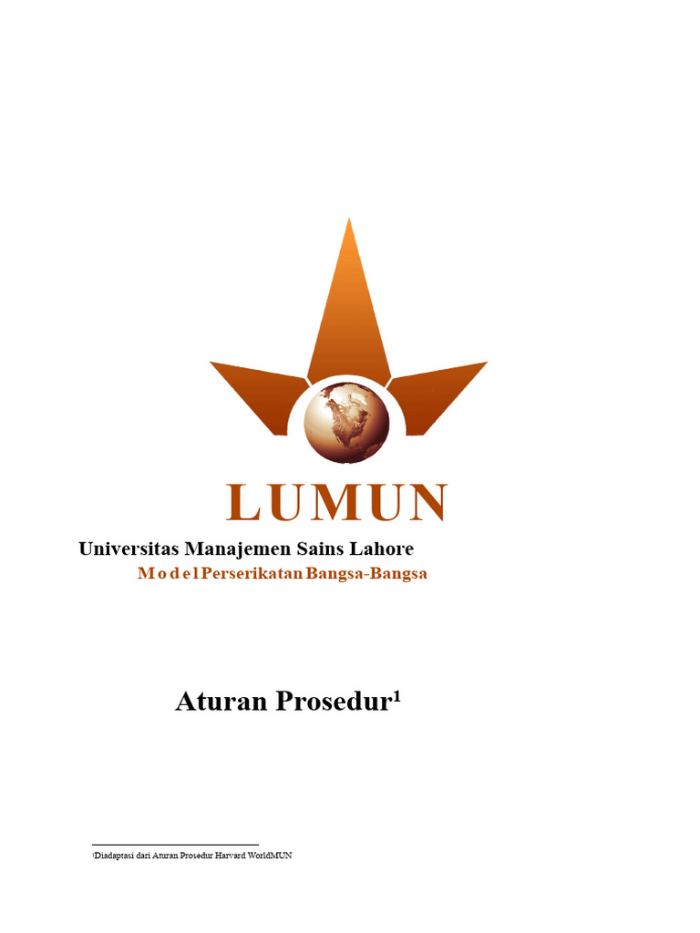LUMUN - Aturan Prosedur | PDF