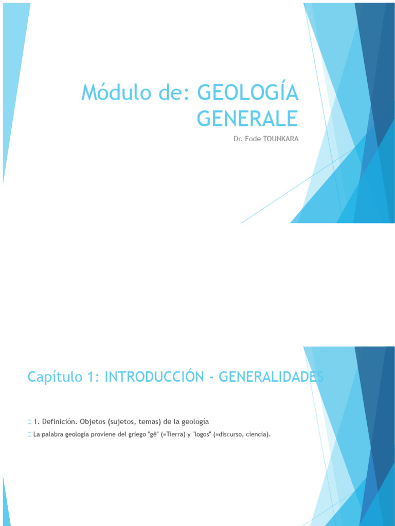Curso de Geología General 1 | PDF | Geología | Roca (geología)