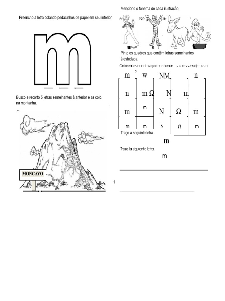 Folheto Letras PIFO | PDF | Fonema | Sílaba