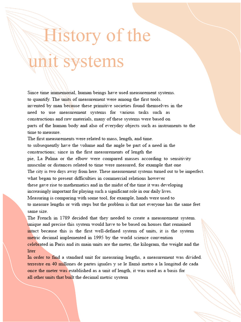 Evolution of Measurement Systems | PDF | Measurement | International ...
