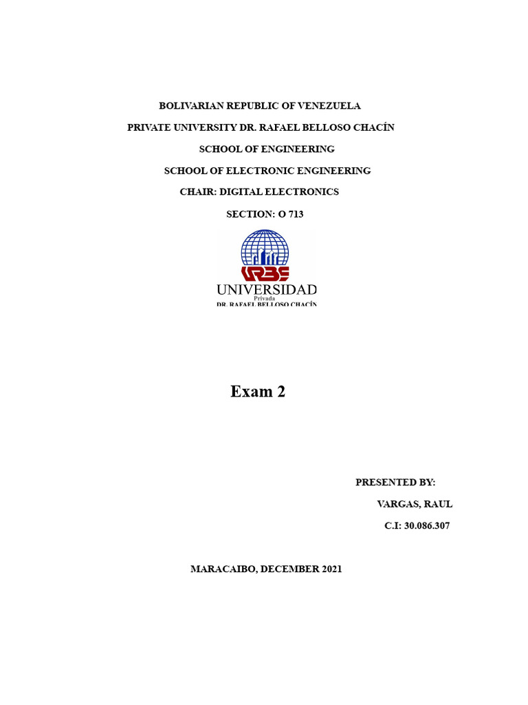 Digital Electronics Exam 2nd Quarter | PDF | Electronic Design ...