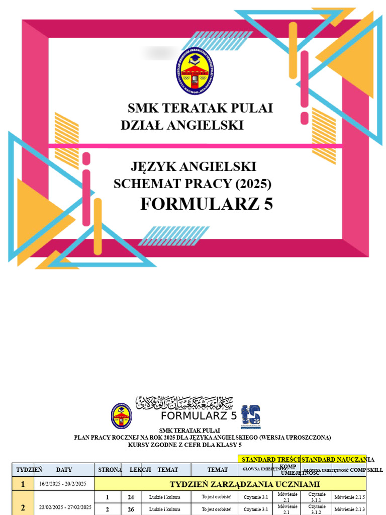 RPT (2025) Angielski (F5) | PDF