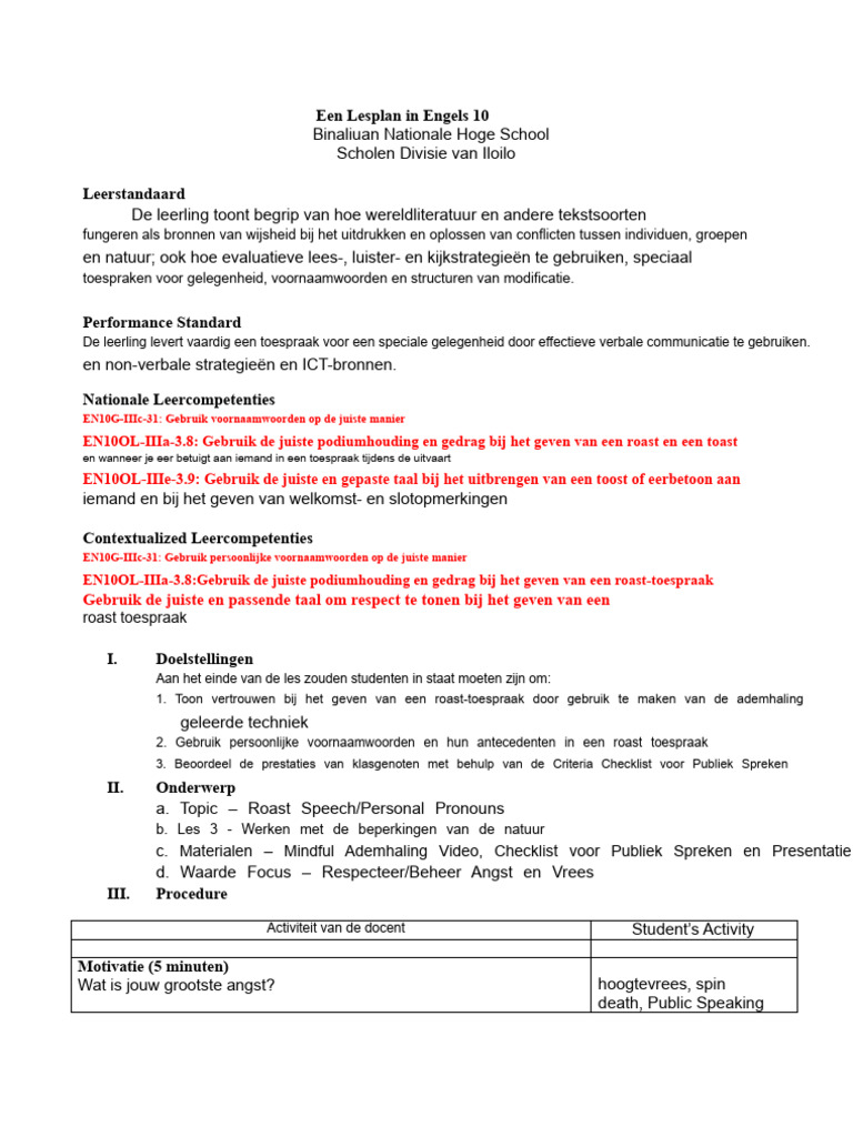 Roast Toespraak | PDF