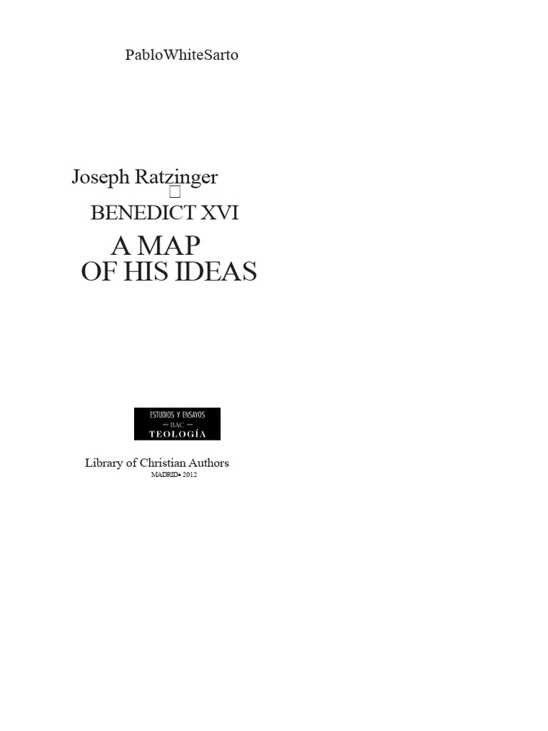 Benedict XVI Map of His Ideas | PDF | Pope Benedict Xvi | Eucharist