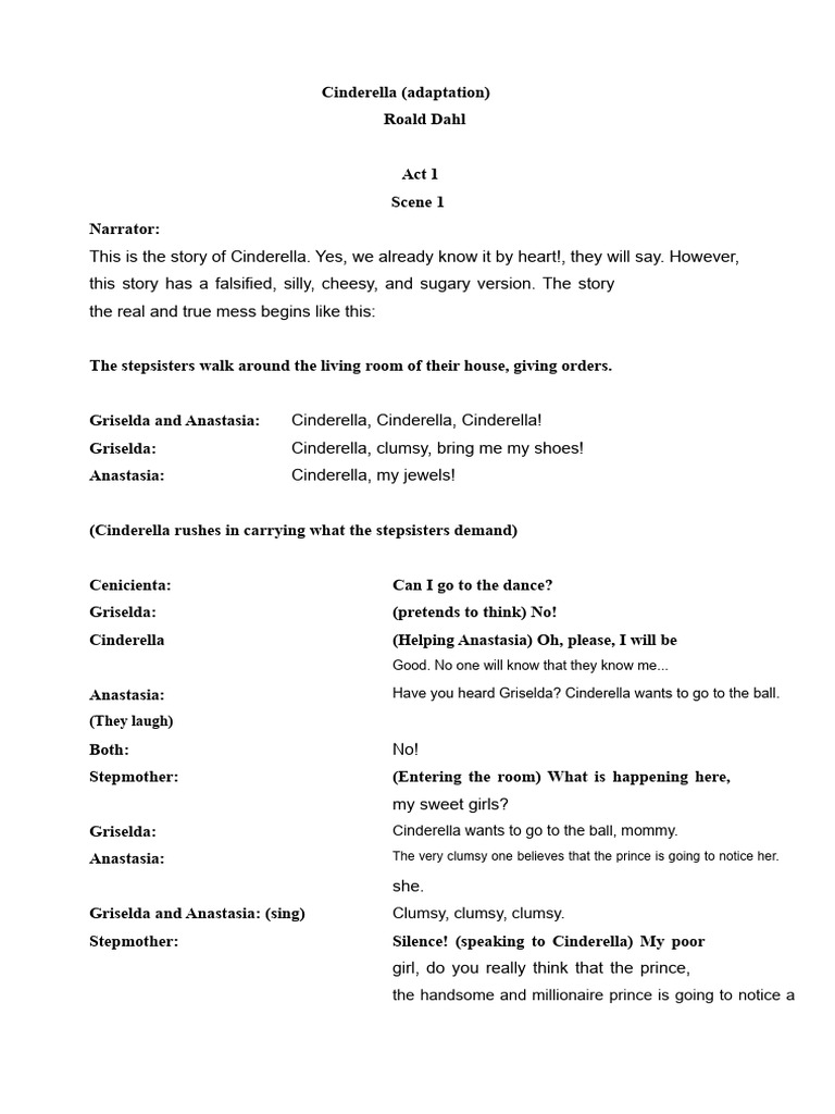 "Cinderella: A Twisted Adaptation" | PDF | Cinderella | European Folklore