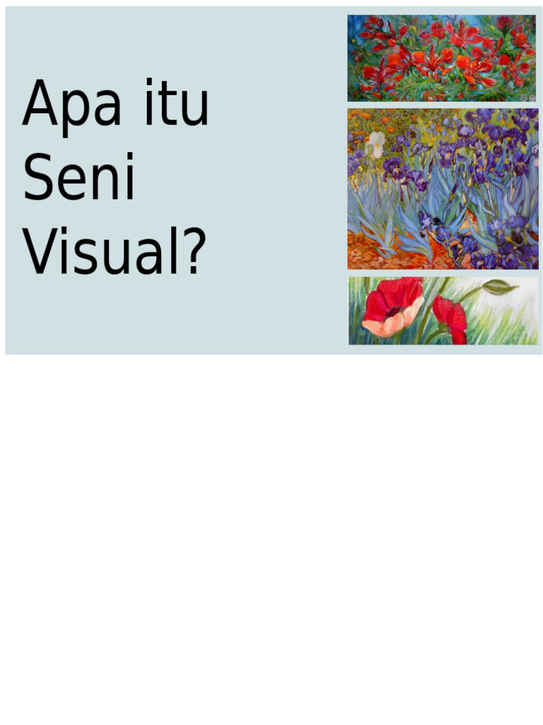 Pengertian Seni Visual dan Edukasi | PDF