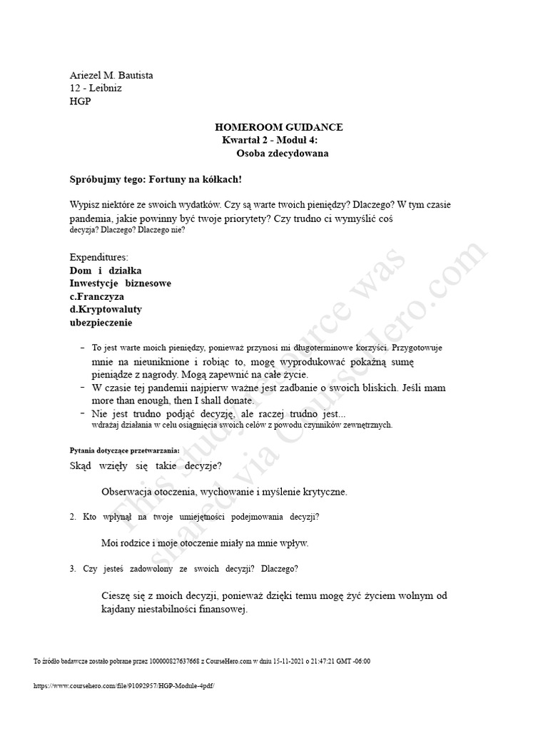 HGP Module 4 PDF | PDF