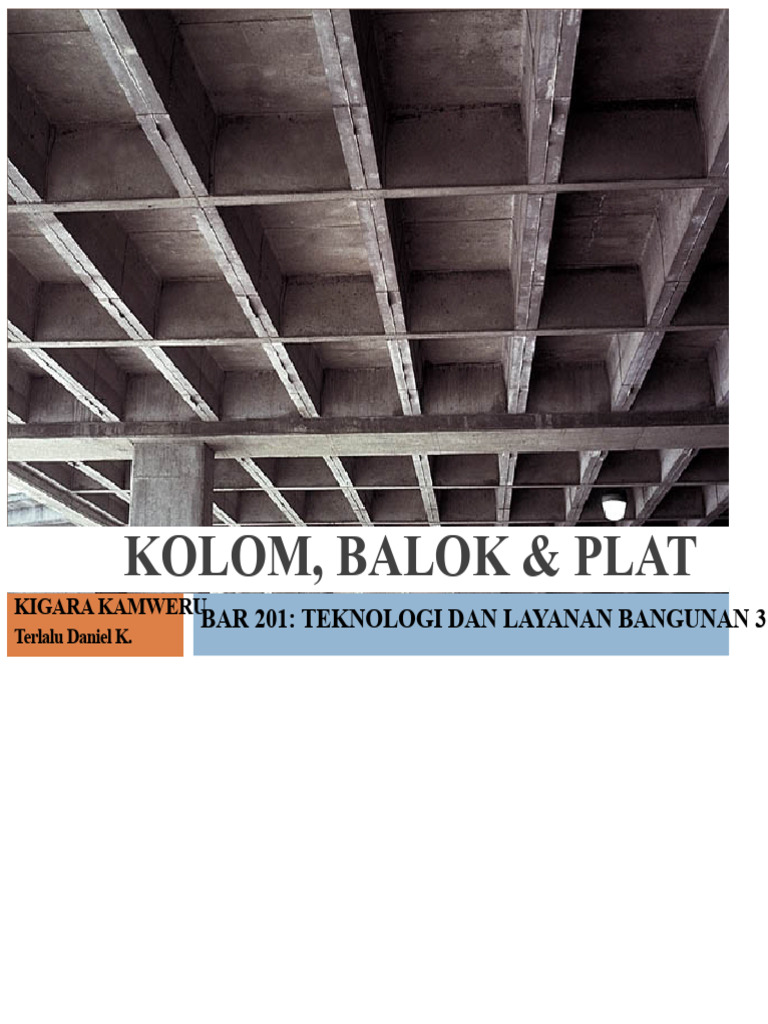 KOLOM BALOK PLAT | PDF