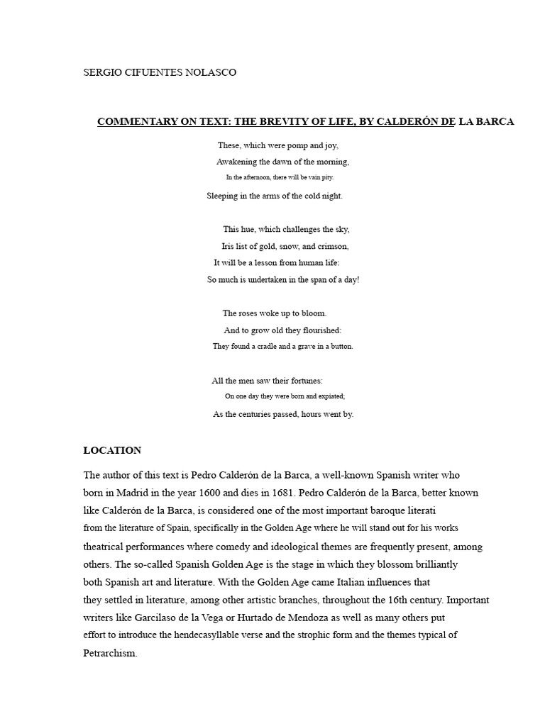 Example of text commentary | PDF | Poetry