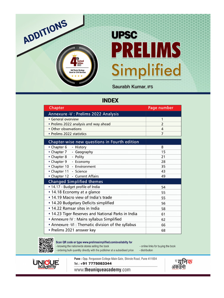Prelims Simplifed - Edisi Ke 4 - Tambahan | PDF