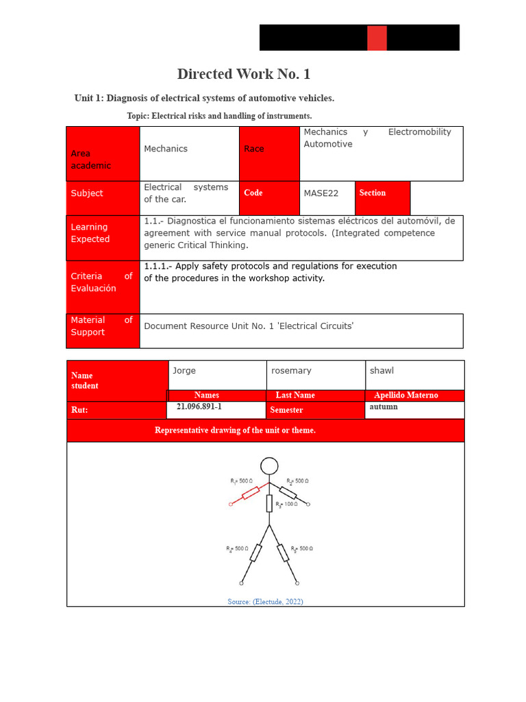 TD No. 1 Safety in Electricity | PDF | Direct Current | Electricity