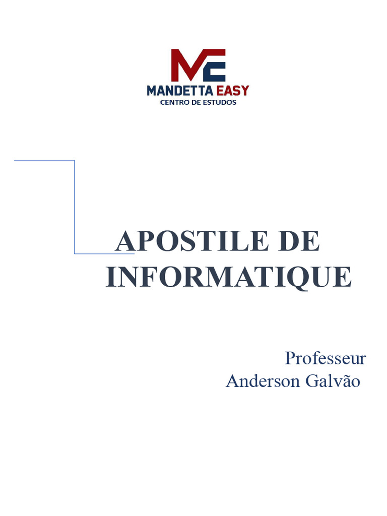 Manuel Informatique Cef 2024 | PDF | Sauvegarde (informatique) | Sécurité