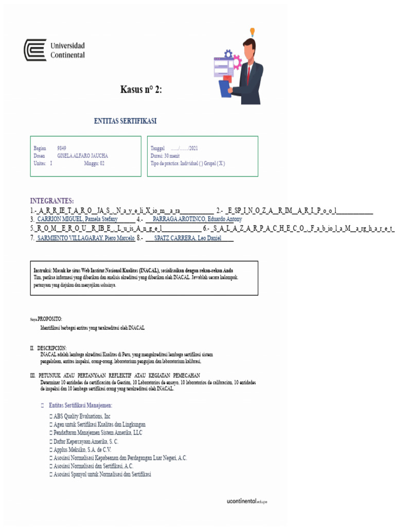 Entitas Terakreditasi INACAL Peru | PDF