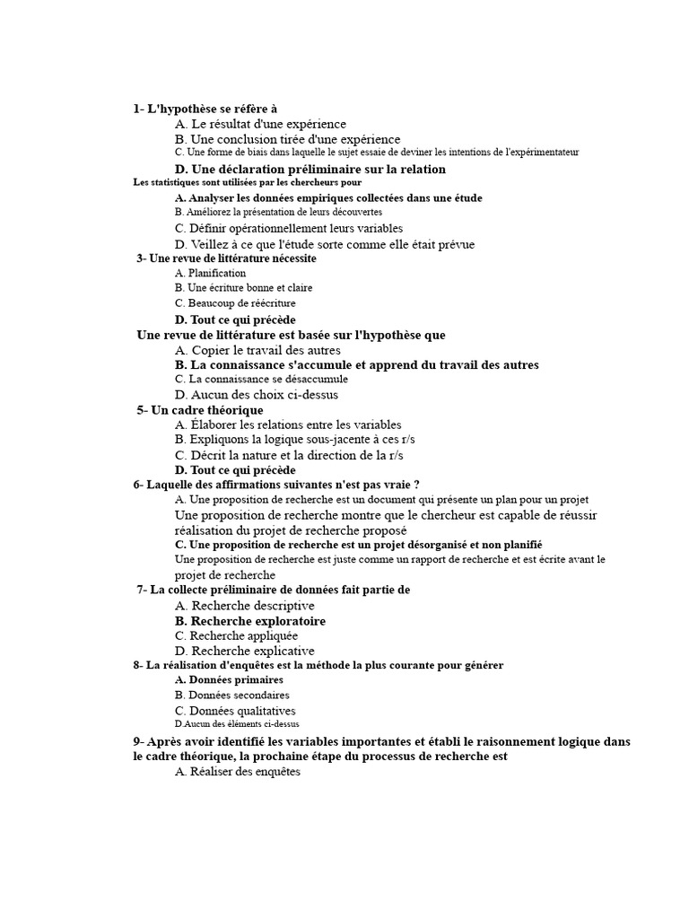Concepts clés de la recherche scientifique | PDF | Échantillonnage ...