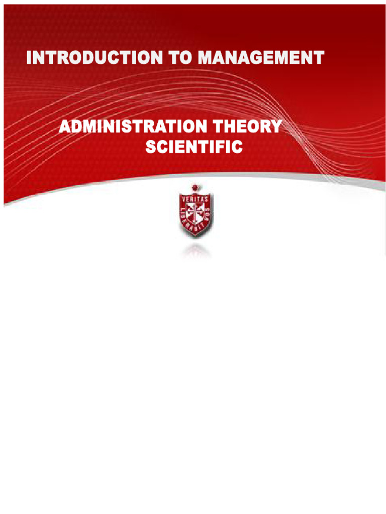 Theory of Scientific Management | PDF | Economies | Business