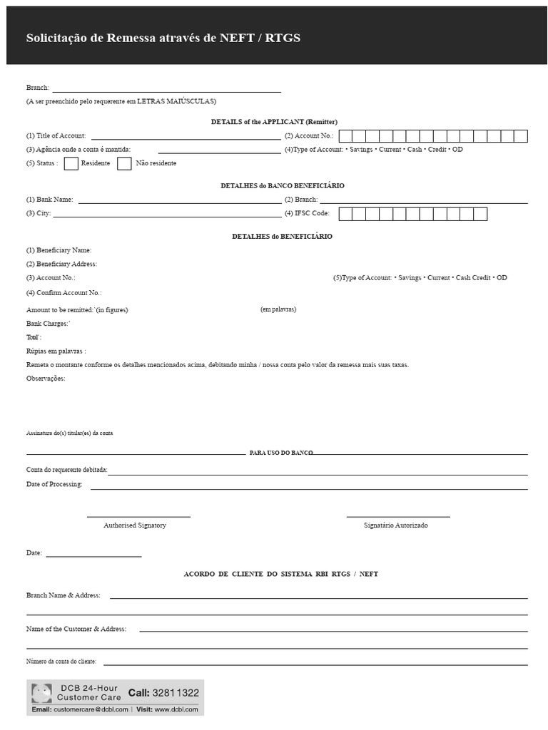 DCB RTGS | PDF | Bancos | Transação em base de dados