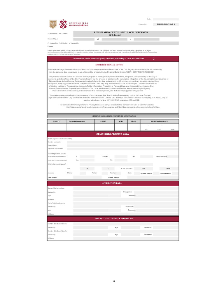 Requirements For Registering A Birth For Children Over 6 Months Old in ...