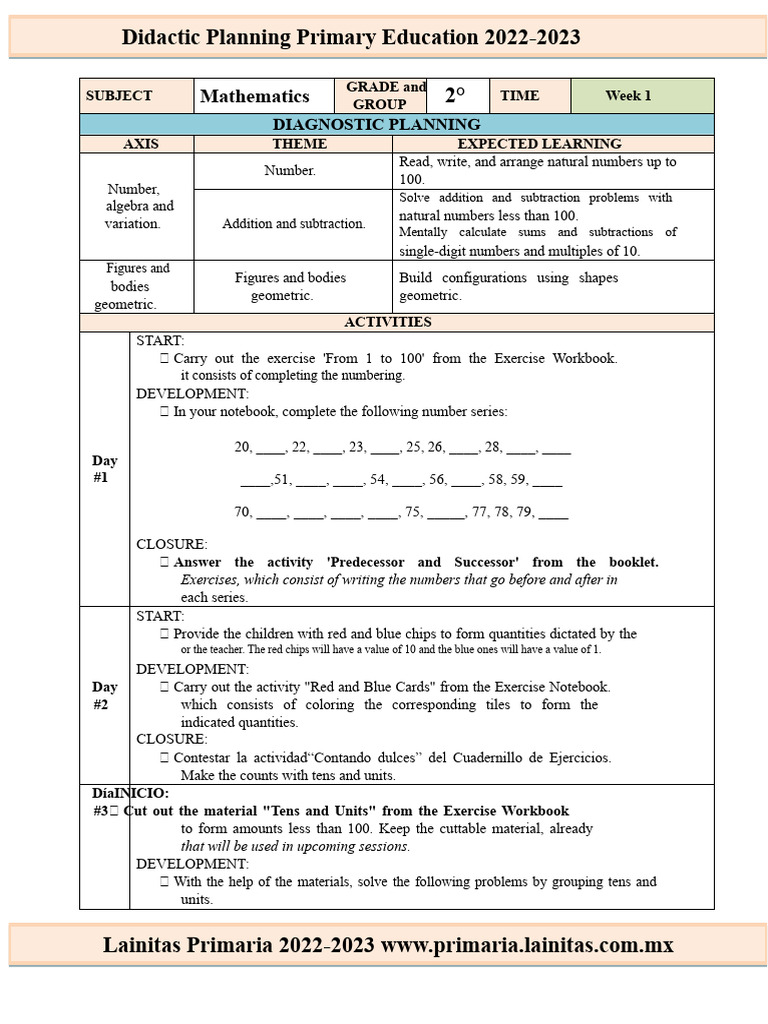 September - 2nd Grade Mathematics (2022-2023) - 1 | PDF | Mathematics ...