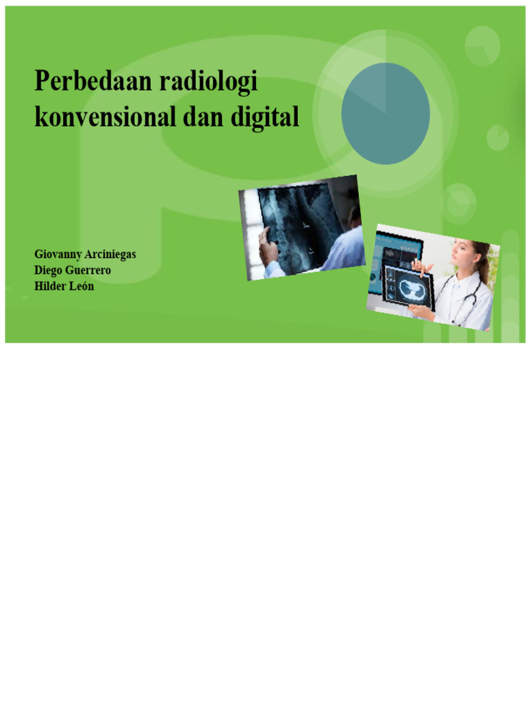 Perbandingan Radiologi Konvensional dan Digital | PDF