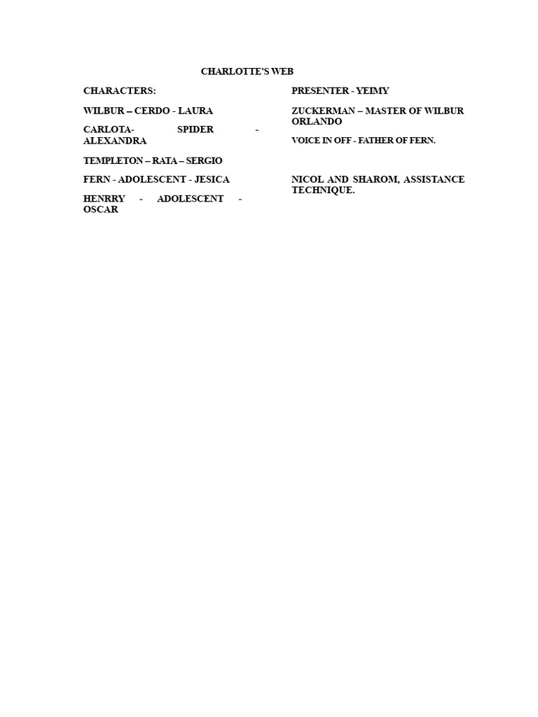 The Spider Web. | PDF