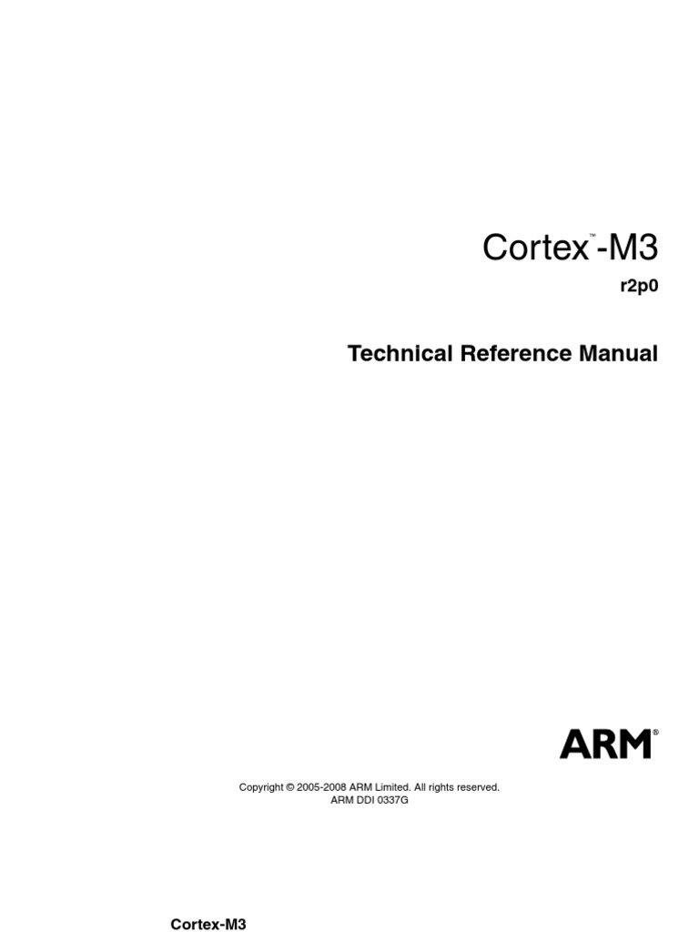 Cortex-M3 Reference Manual | PDF | Arm Architecture | Instruction Set