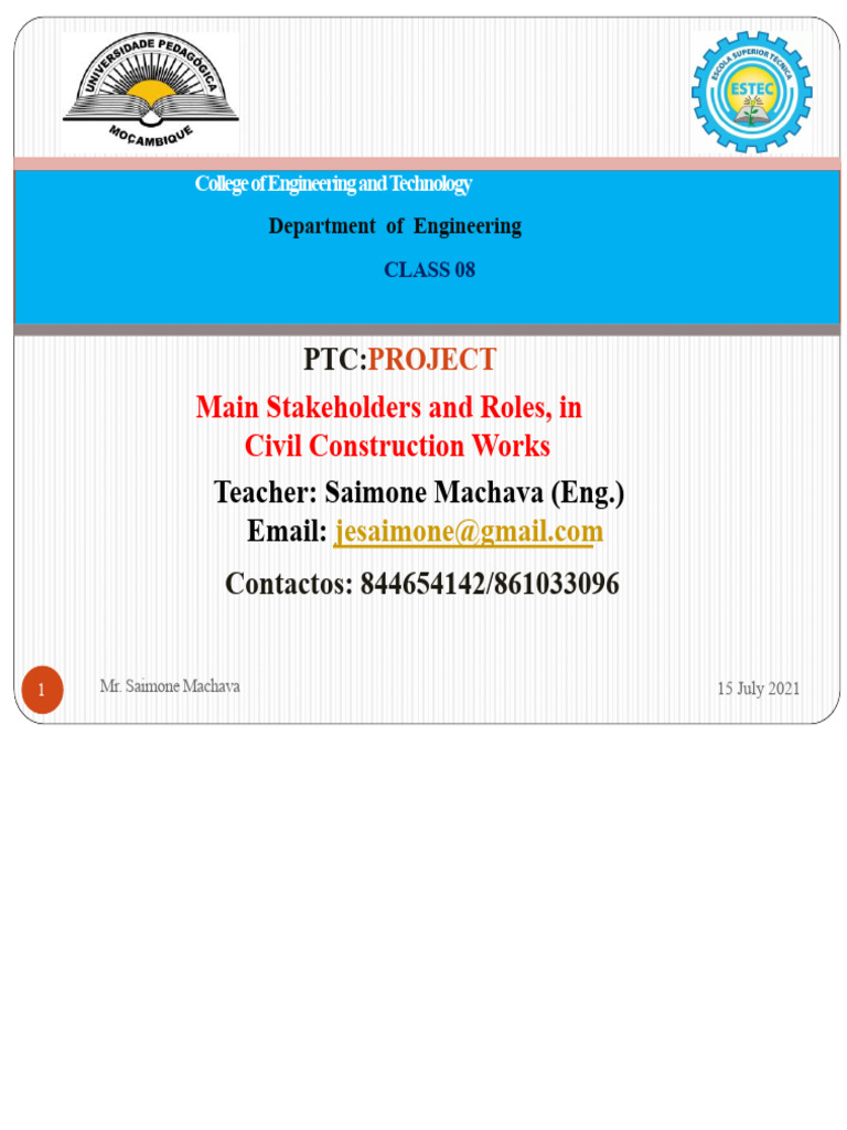Stakeholders in Civil Construction Projects | PDF | Business