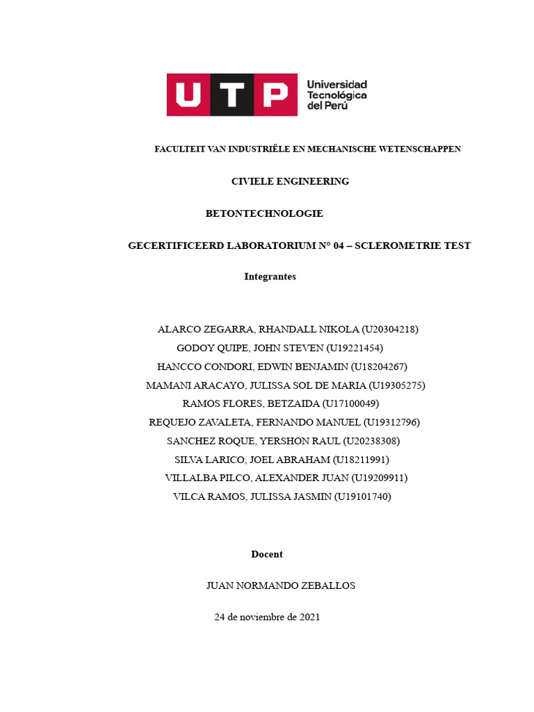 Lab04-Essay Van Schlerometrie | PDF