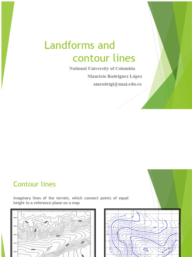 Understanding Contour Lines and Landforms | PDF | Contour Line | Slope