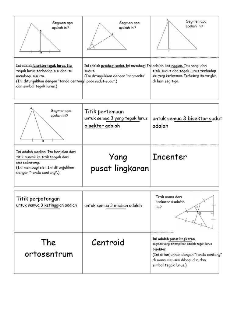 Segmen Geometri dan Titik Konkurensi | PDF