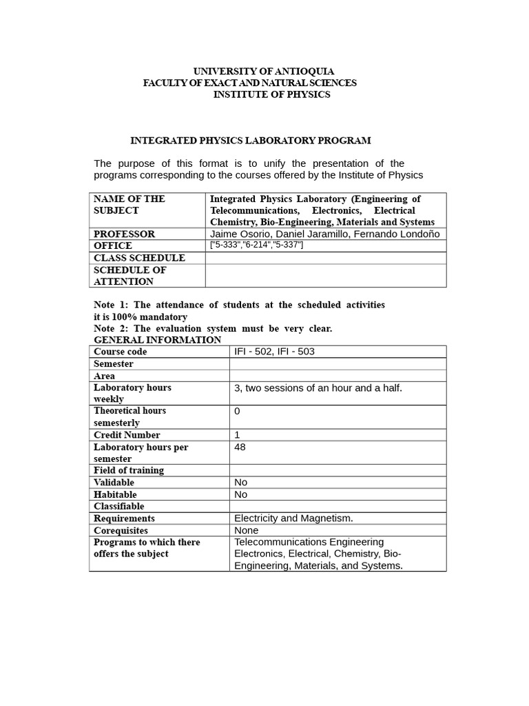 Integrated Physics Laboratory Program | PDF | Resonance | Capacitor