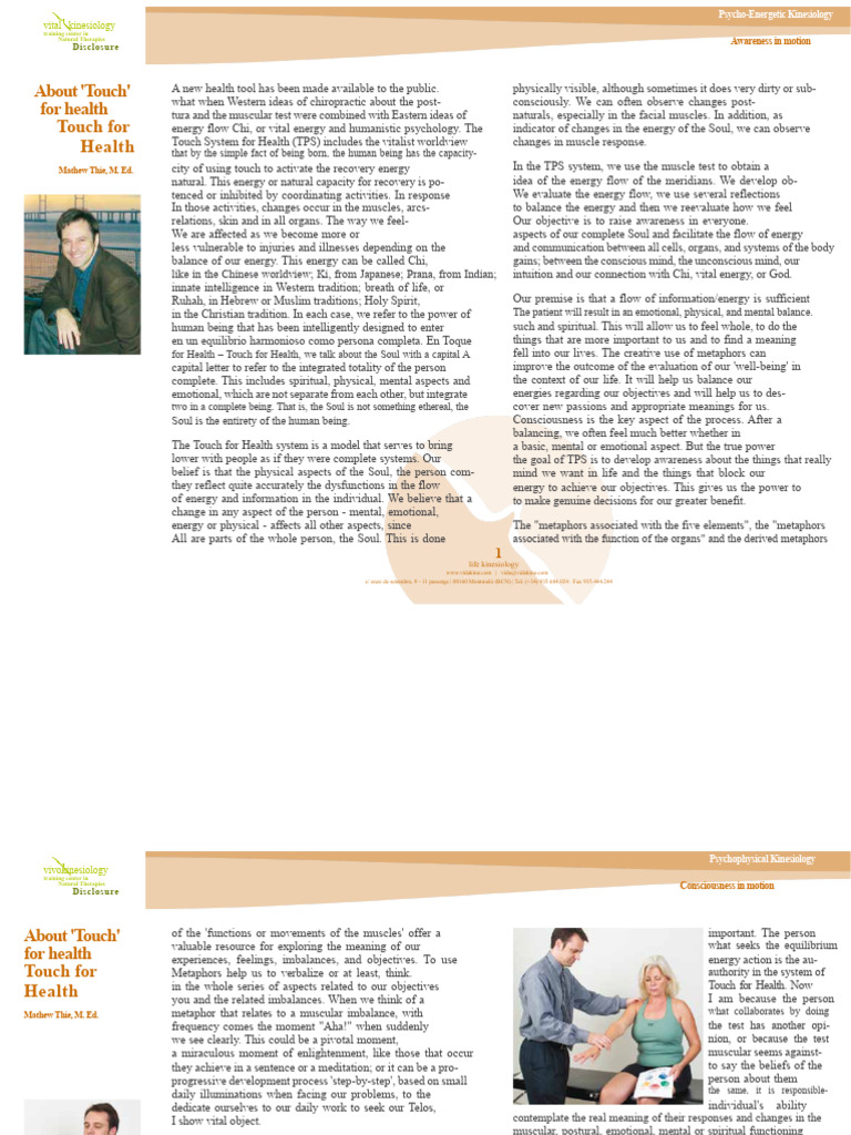 Touch For Health | PDF | Mind | Soul