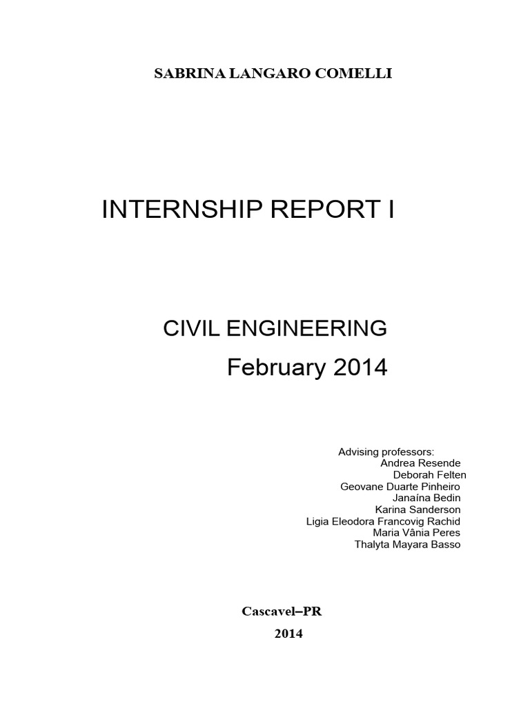 Civil Construction - Internship Report | PDF | Mortar (Masonry) | Masonry