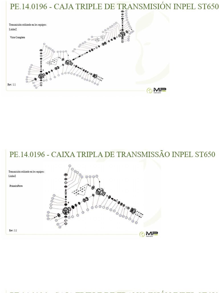 Caja Triple Transmisión INPEL ST650 | PDF