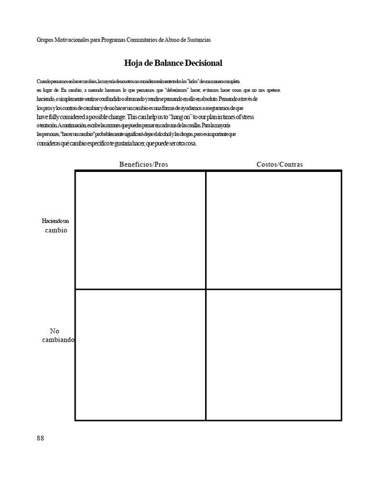 Balance Decisional | PDF
