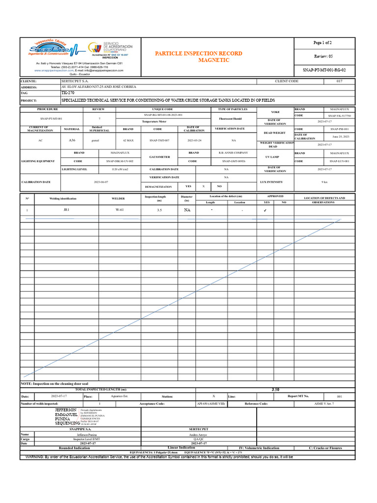 Magnetic Particles Record-Signed | PDF | Mechanical Engineering ...