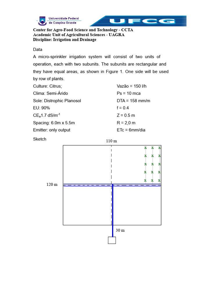 Irrigation formulas | PDF | Irrigation | Dynamics (Mechanics)