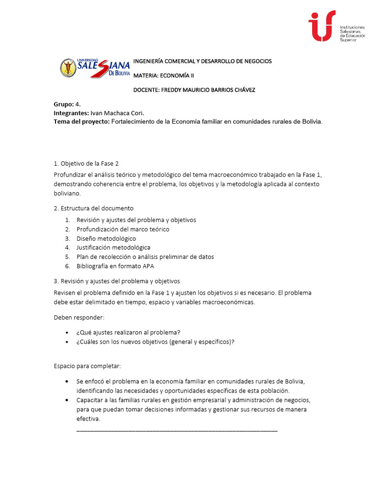 Plantilla Eco1 | PDF | Bolivia | Economias