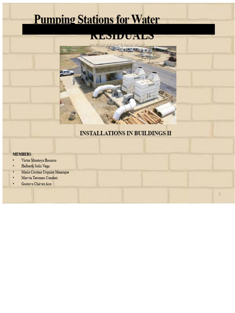 Pumping Stations for Water Management | PDF | Pumping Station | Pump
