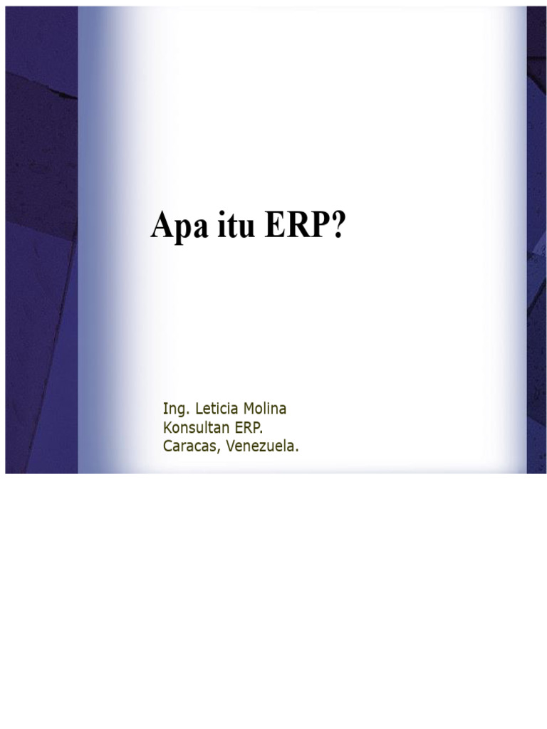 Contoh ERP | PDF