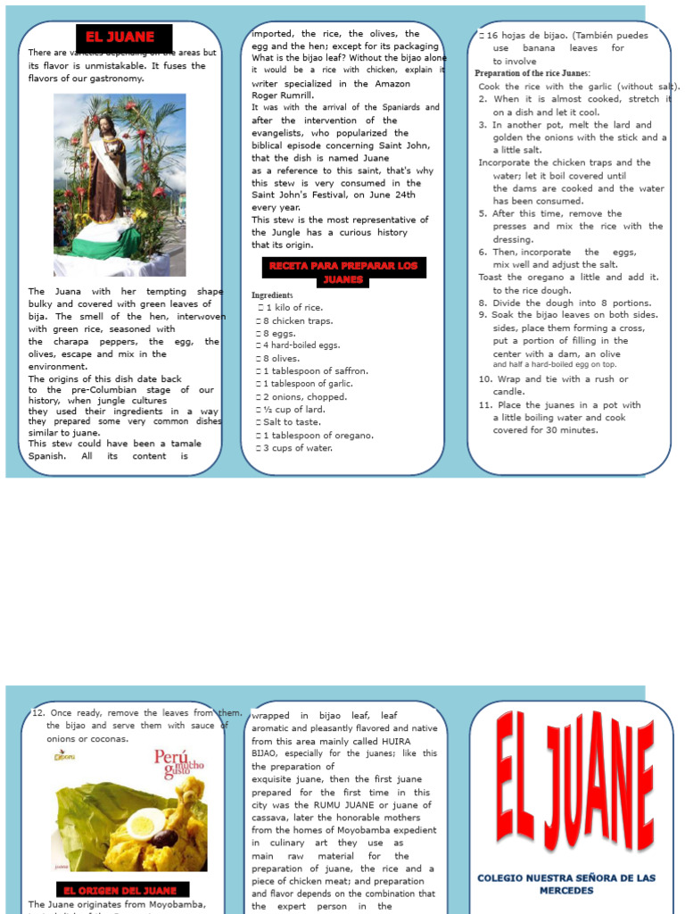 Triptych of El Juane | PDF | Foods | Cuisine